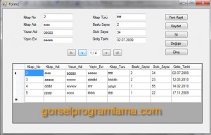 Gorsel Programlama » Tamamen Kodlarla Kütüphane Takip Programı C#.NET