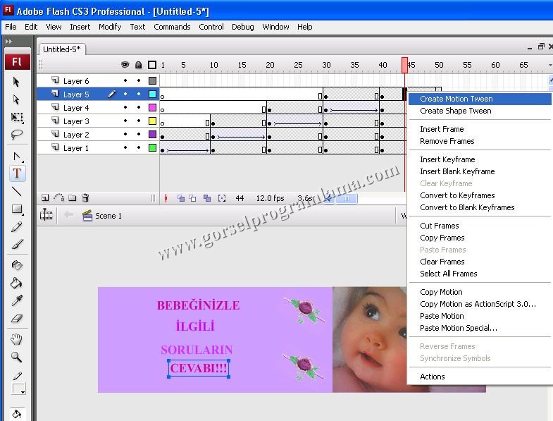 Gorsel Programlama » Banner Yapımı – Flash