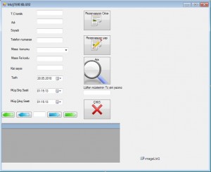 Gorsel Programlama » Restaurant Rezervasyon Takip Programı C#
