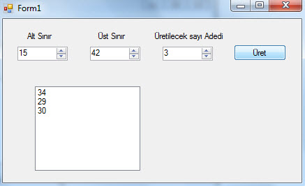 Gorsel Programlama » Sınırları NumericUpdown ile belirlenmiş rastgele sayı üretmek Vb.Net