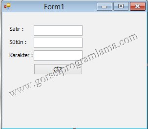 Gorsel Programlama » Textbox’a girilen Karakteri,Satır Ve Sütun Sayısına Göre Label’e Yazma — Csharp