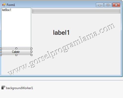 Background Worker Örnek Uygulama — Csharp – Gorsel Programlama